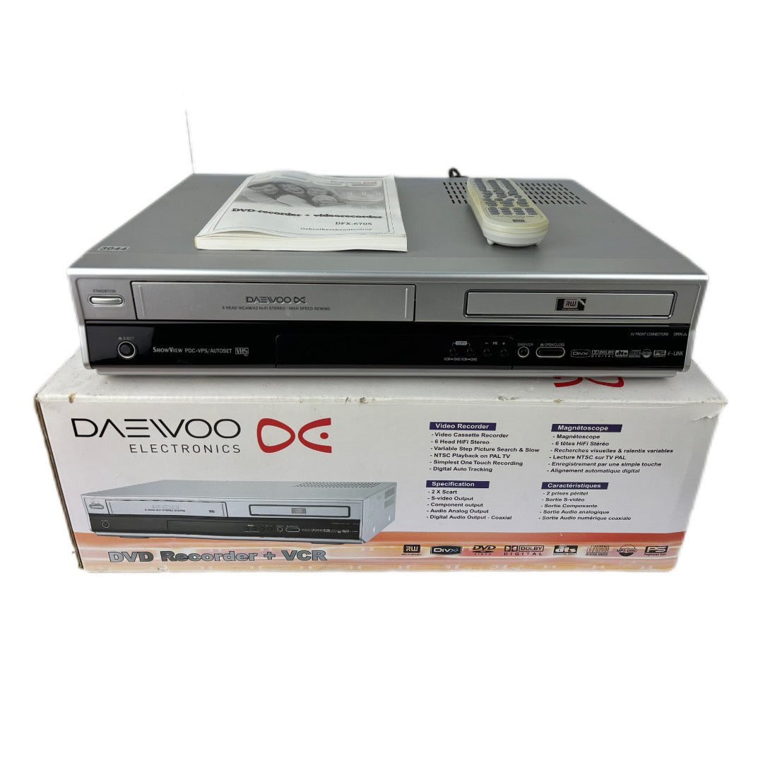 Daewoo DFX-6705 VHS DVD/CD Combi Player - ‘VHS to DVD Copy Function ...