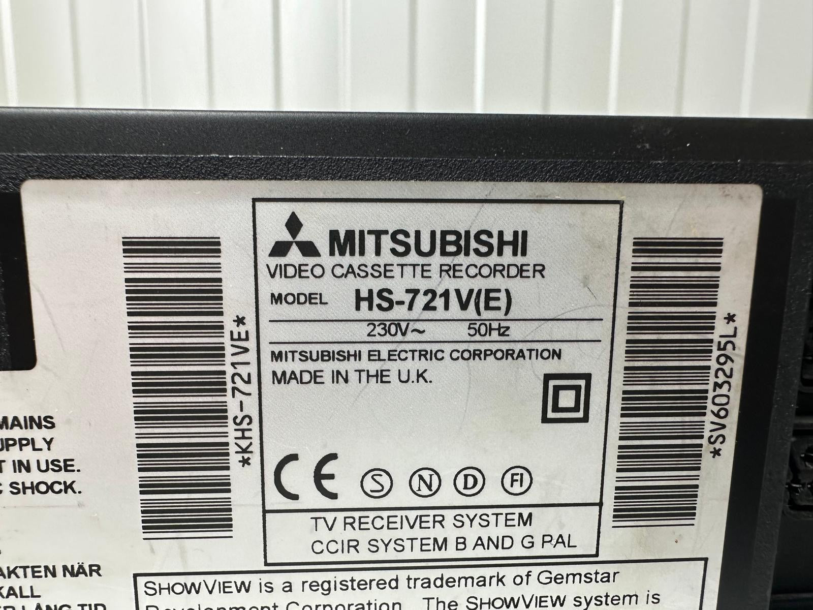 Mitsubishi HS-721V Video Cassette Recorder VHS – Audio Star B.V.