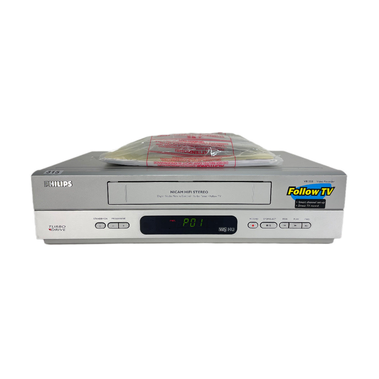 Philips VR 550 Videorecorder | Met afstandsbediening en gebruikershand ...