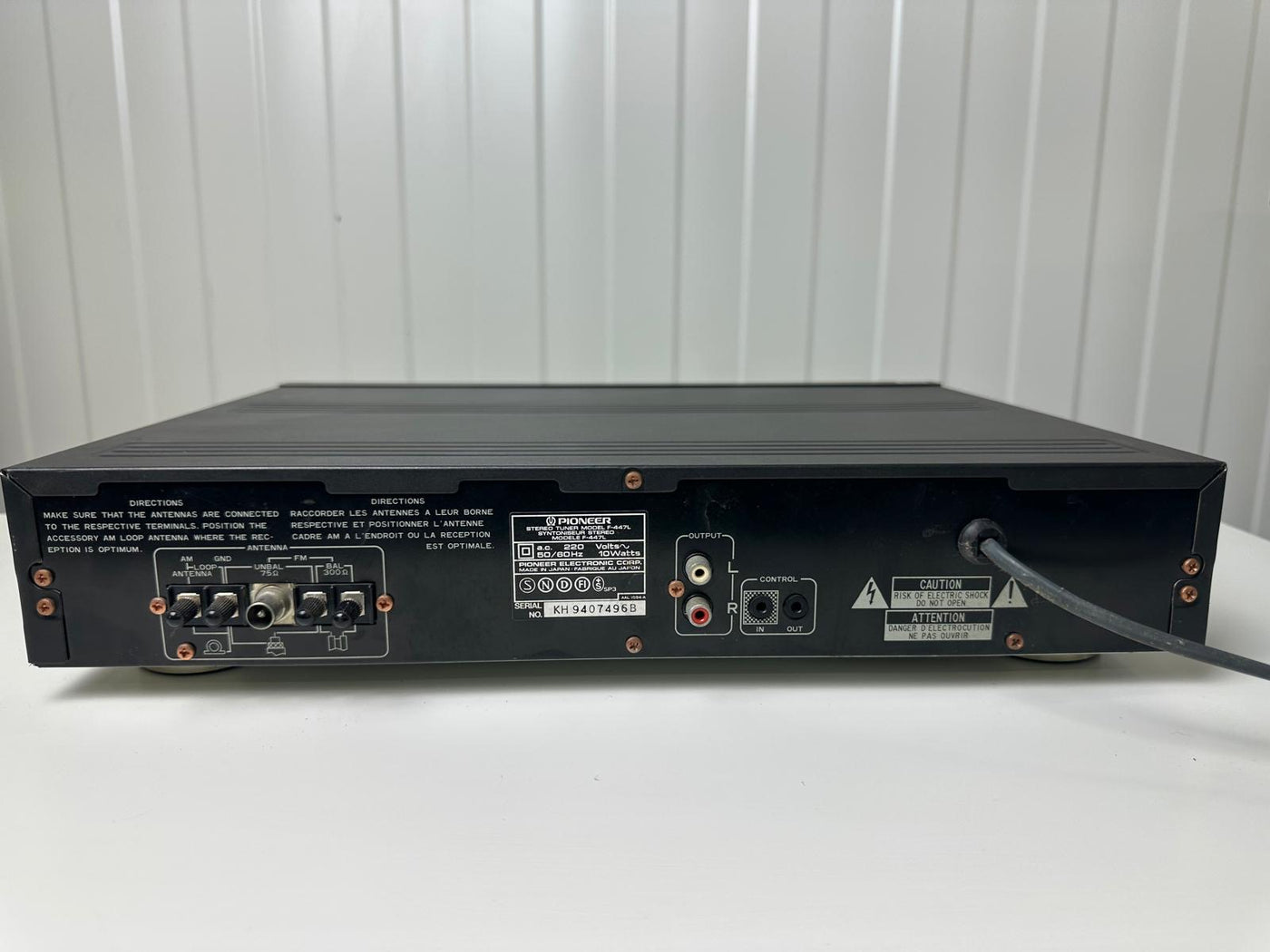 Pioneer F-447L FM/AM Stereo Tuner – Audio Star B.V.