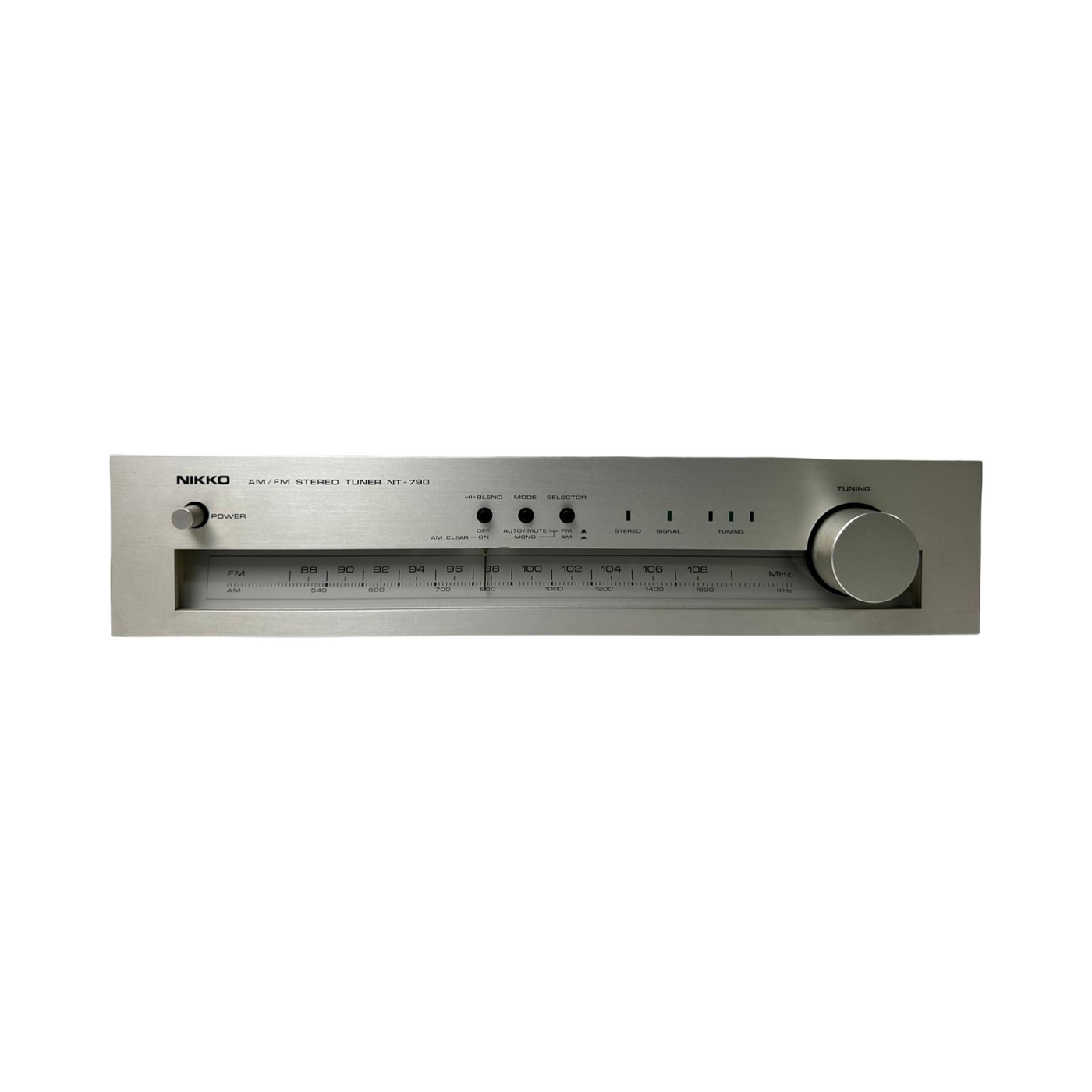 Nikko NT-790 FM/AM Stereo Tuner – Audio Star B.V.